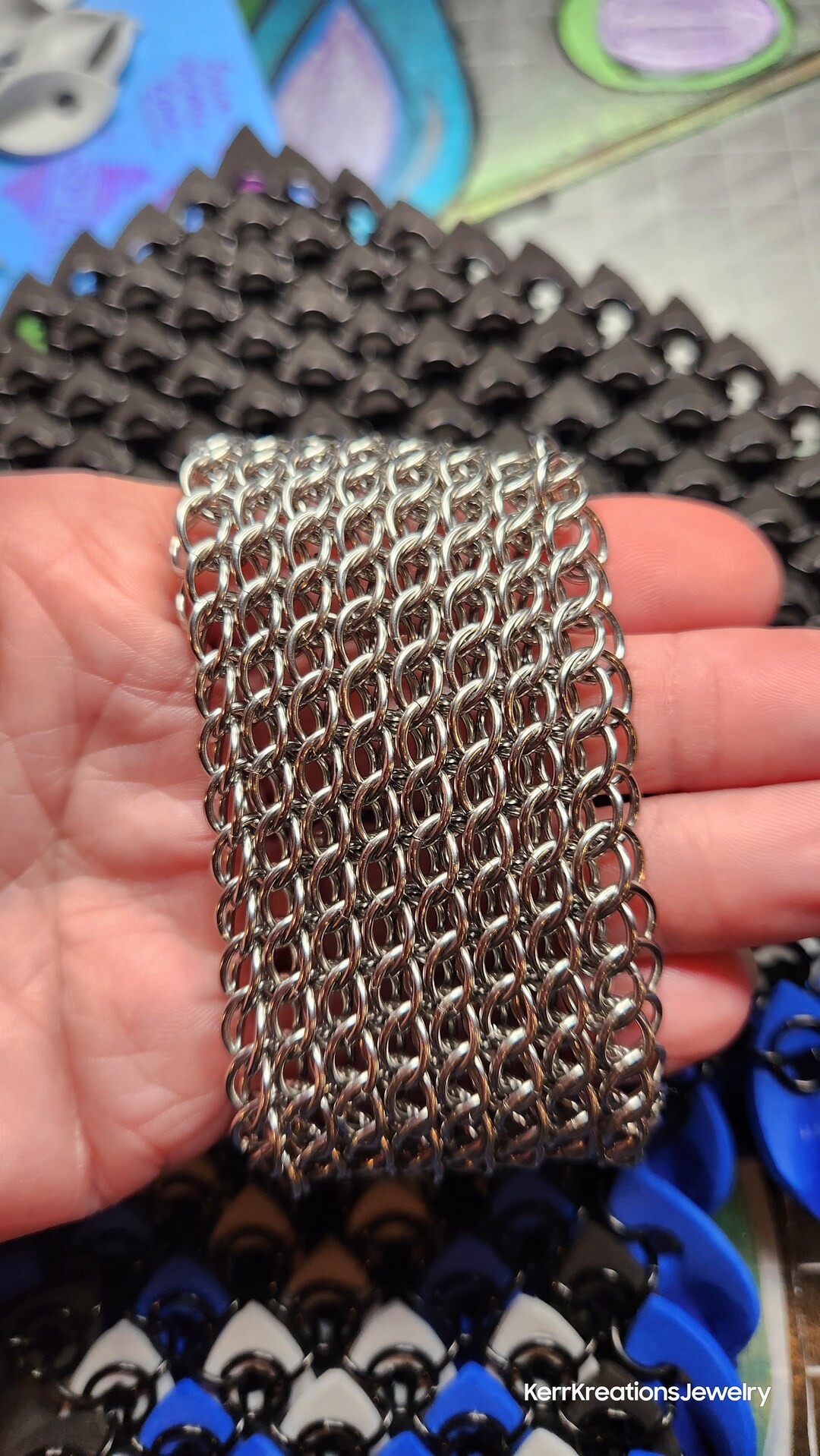 Persian Chainmail Bracelet With Round Clasps - Etsy