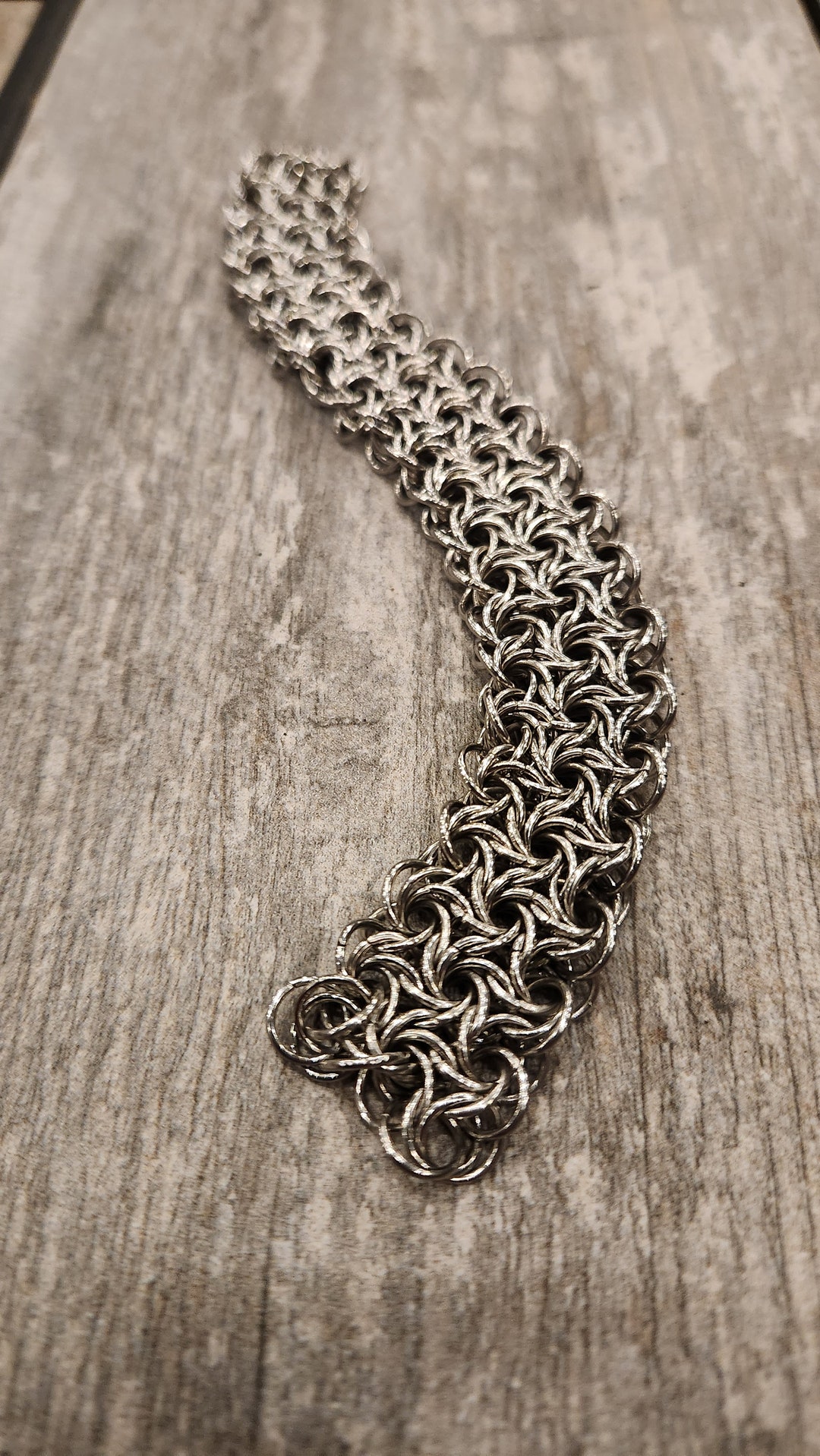 Moorish Rose Chainmail Chunky Heavy Chainmail Bracelet - Etsy