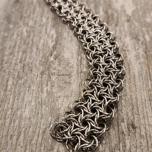 Moorish Rose Chainmail Chunky Heavy Chainmail Bracelet - Etsy