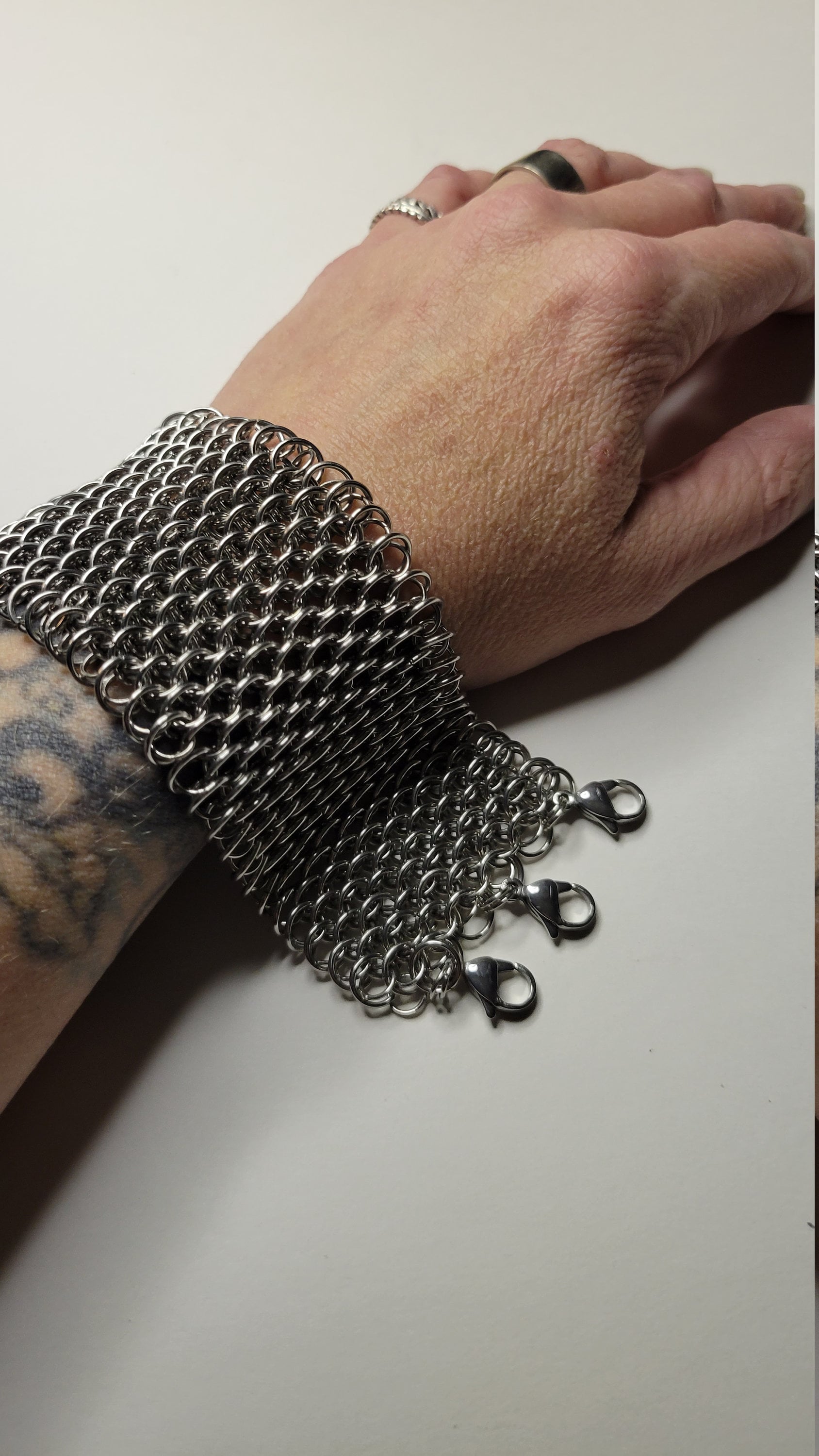 Dragonscale Chainmail Bracelet | Etsy