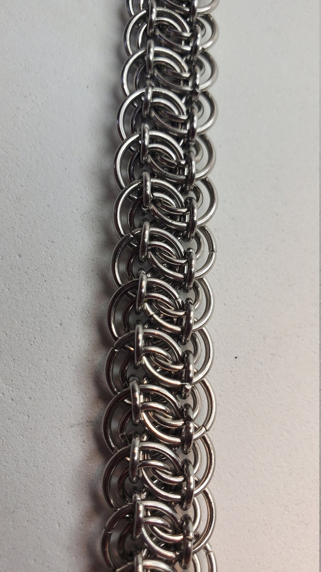 Garter Weave Chainmail Bracelet - Etsy