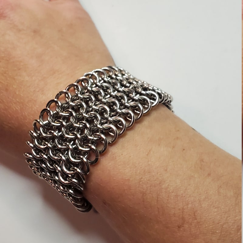 Chainmail Heavy Bracelet - Etsy