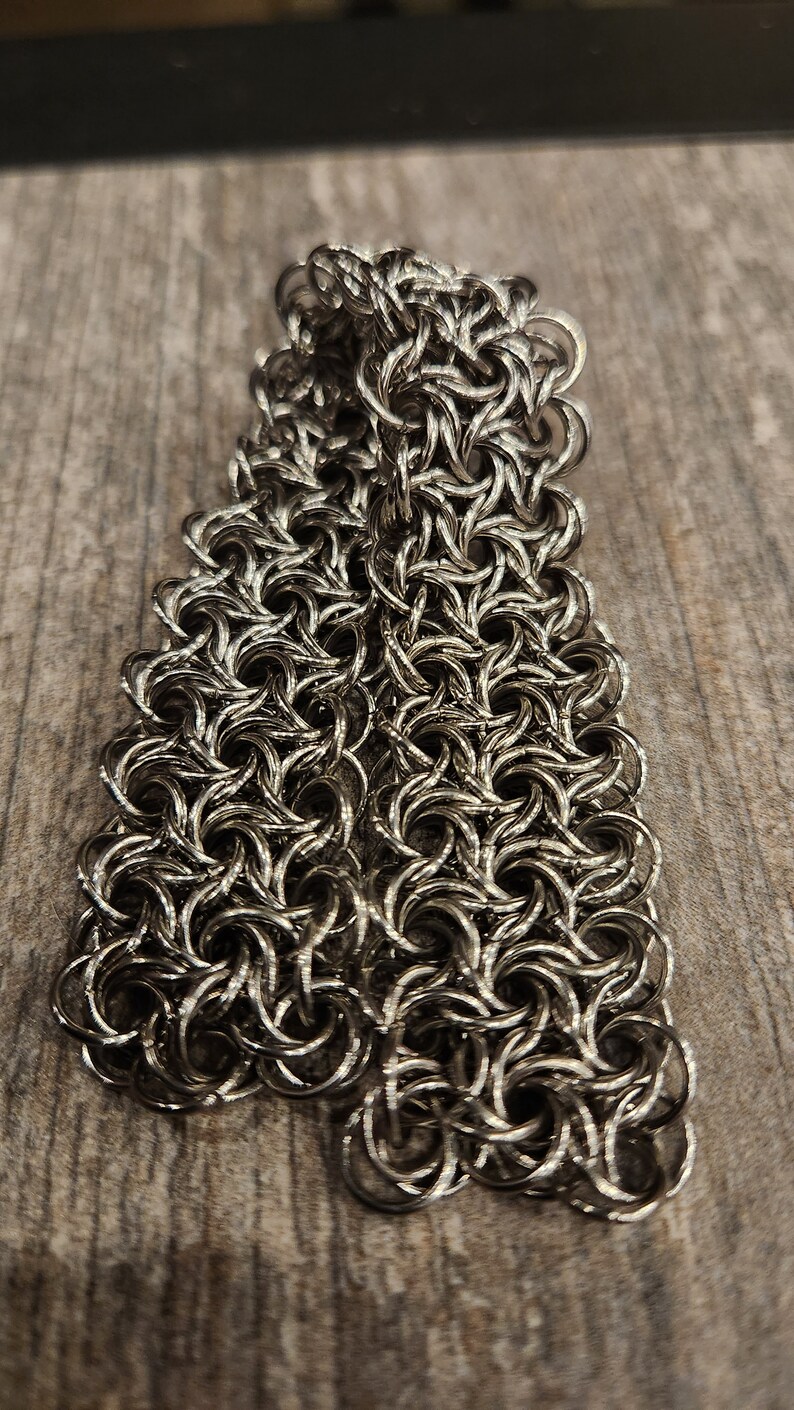 Moorish Rose Chainmail Chunky Heavy Chainmail Bracelet - Etsy
