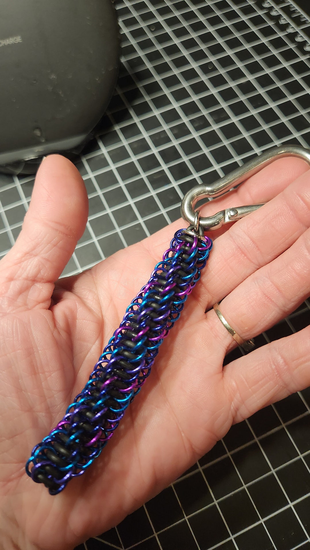 Chainmail Fidget Toy Key Chain - Etsy