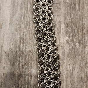 Moorish Rose Chainmail Chunky Heavy Chainmail Bracelet - Etsy