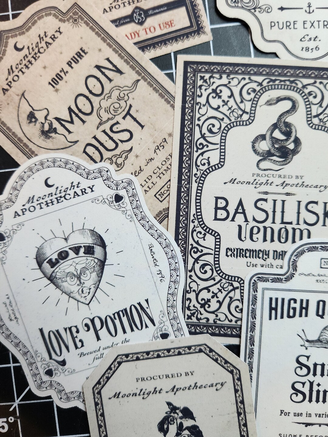 Halloween Potion Bottle Sticker Set - Etsy