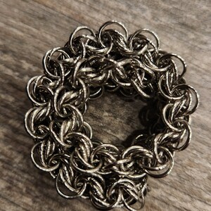 Moorish Rose Chainmail Chunky Heavy Chainmail Bracelet - Etsy
