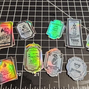 Halloween Potion Bottle Sticker Set - Etsy