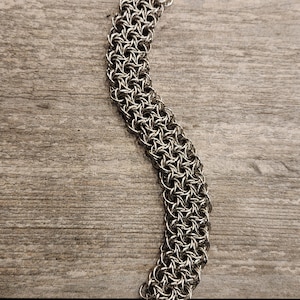 Moorish Rose Chainmail Chunky Heavy Chainmail Bracelet - Etsy