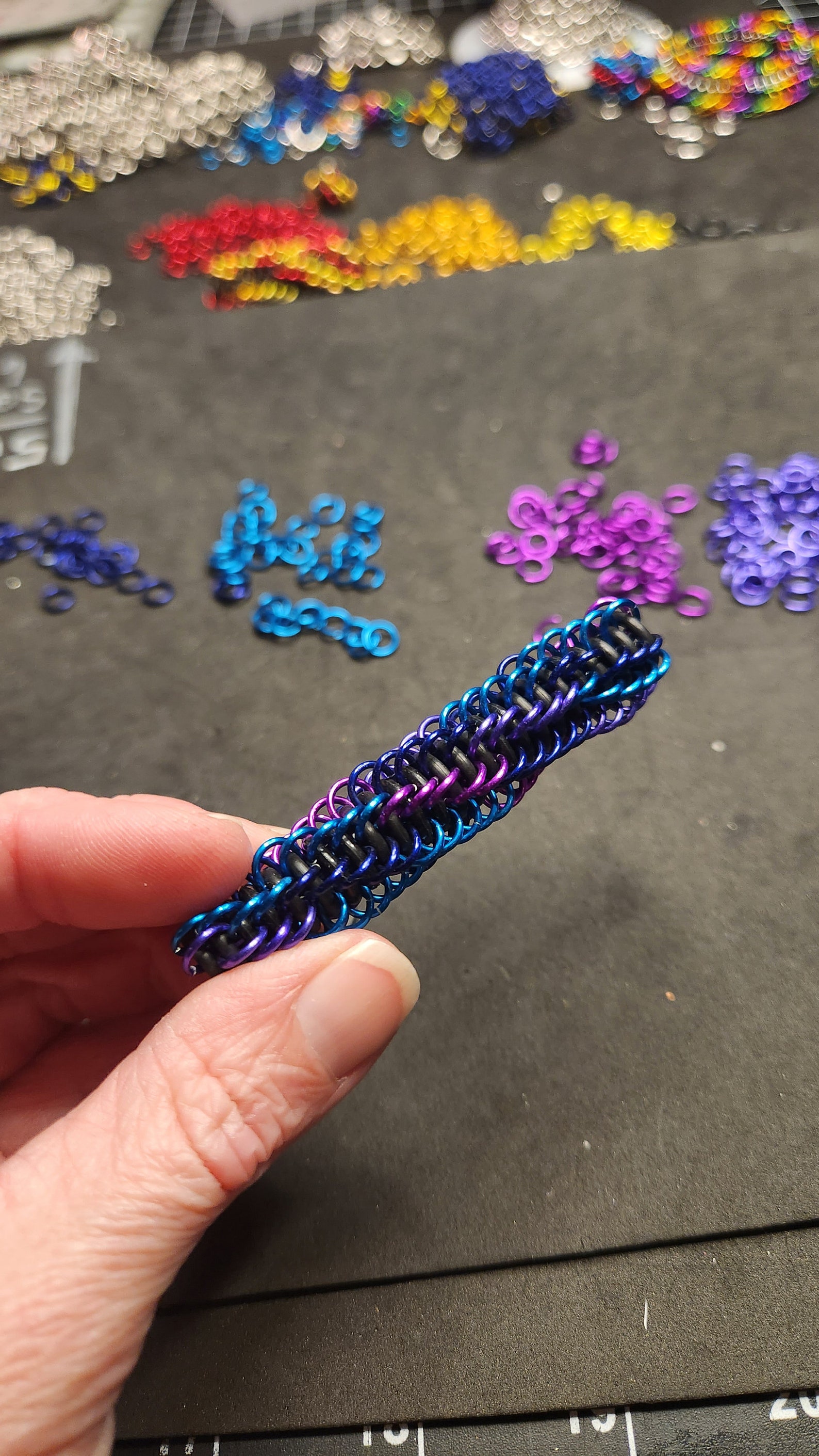 Chainmail Fidget Toy Key Chain - Etsy
