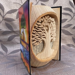 Tree of Life Bookfolding Pattern | Nature Inspired Book Art | Upcycled ...