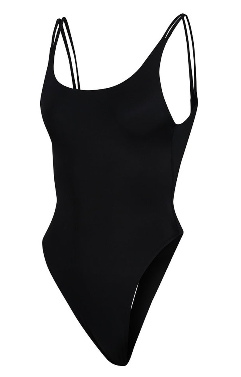 One Piece Swimsuit Thong Bikini Thong Swimsuit Sexy Swimsuit Black