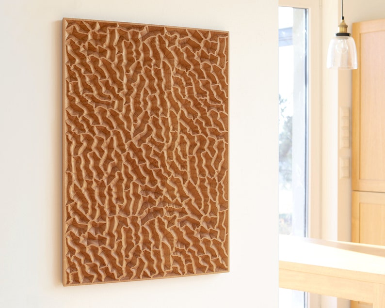 Steamed Beech 28x20 Inch Carved Decor. Modern Interior Design, Wooden ...
