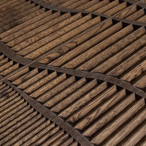 Large Wooden Wall Art Set of Wood Panels Modern Living Room Wall ...