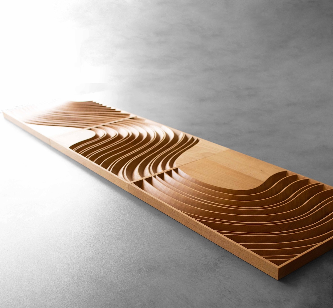 Steamed Beech, Set of 3 Unique Panels 20x14 Inch Each (triptych ...