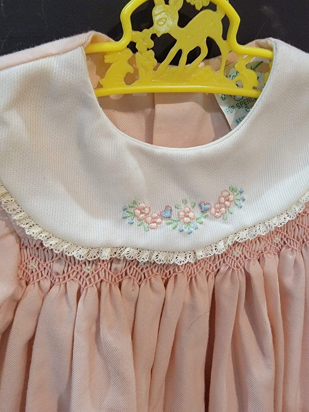 1980's Soft Pink Smocked Dress by Alison Scott. Excellent Condition for ...