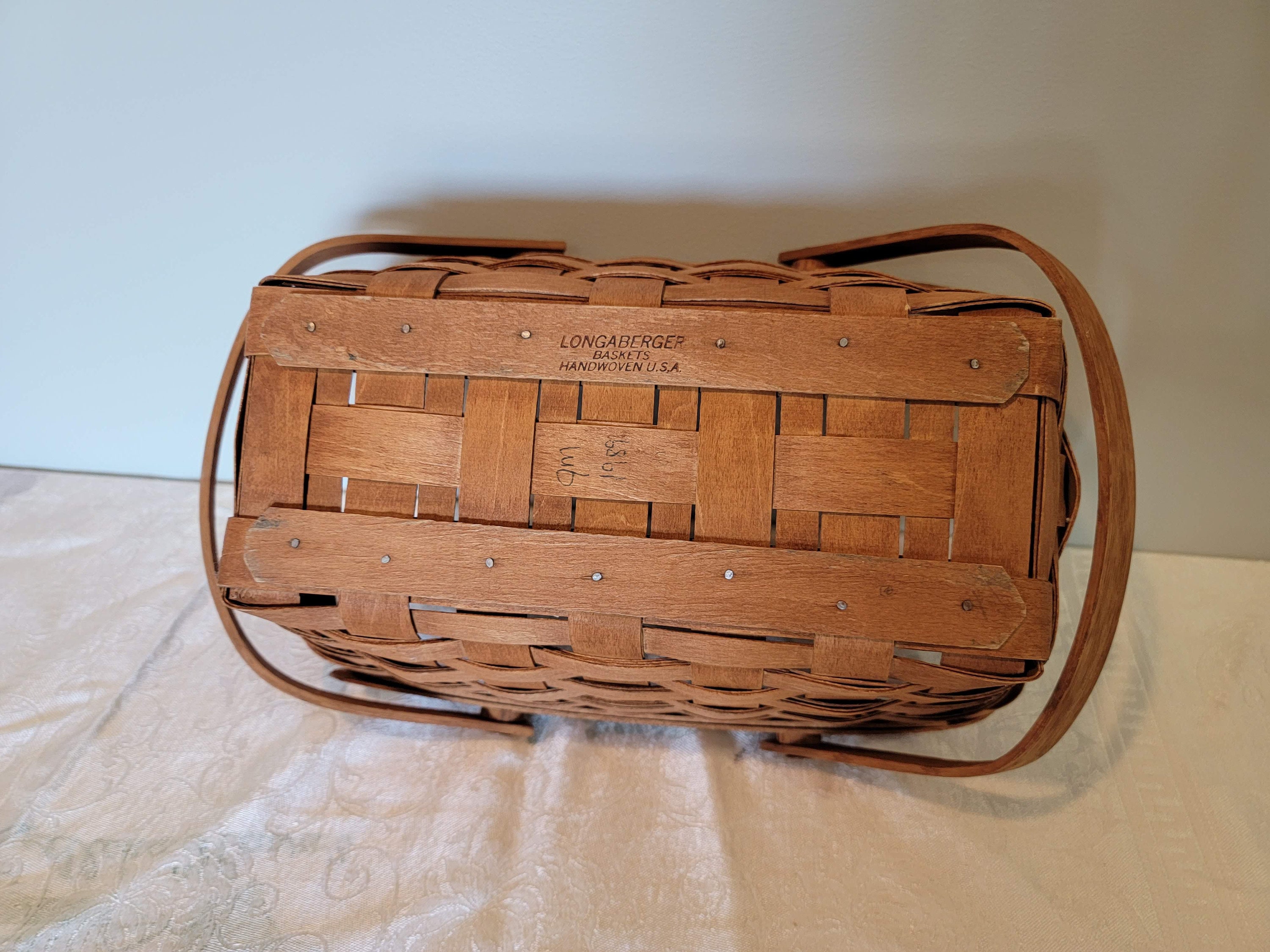 Vintage Longaberger, Two Handled, Rectangle Organizing Basket - Etsy