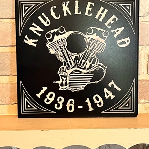 Harley Knucklehead 4 Pound Ceramic Plaque - Etsy