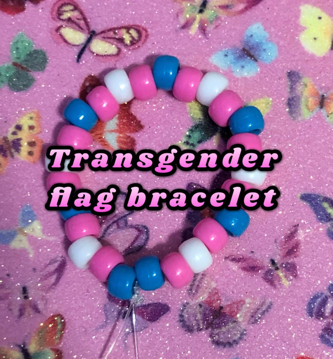 Transgender Flag Bracelet - Etsy