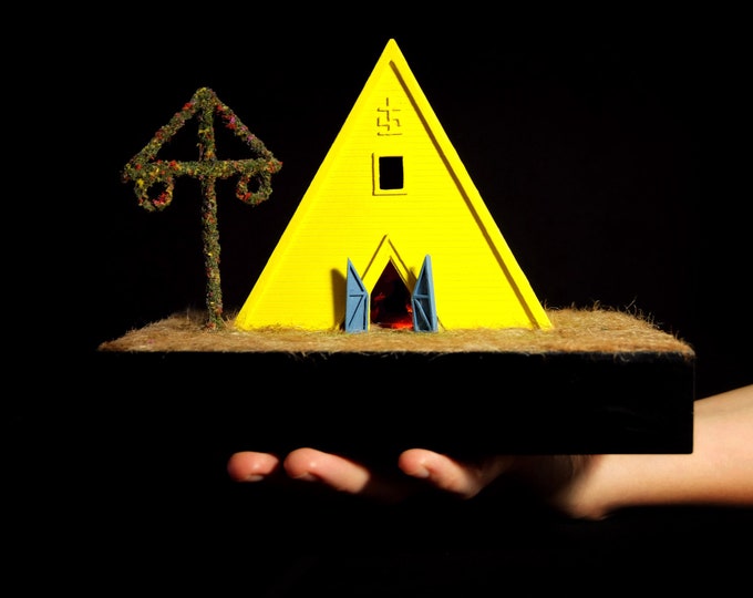 Midsommar Yellow Pyramid Building Midsommar Temple - Etsy