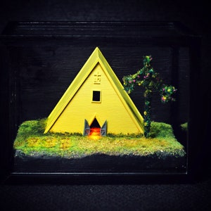 Midsommar Yellow Pyramid Building Miniature Diorama Replica | Etsy