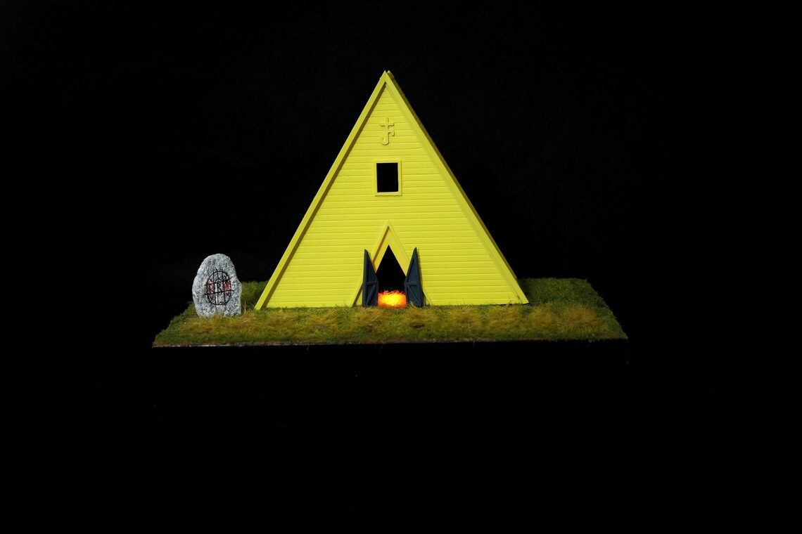 Midsommar Yellow Pyramid Building Midsommar Temple - Etsy
