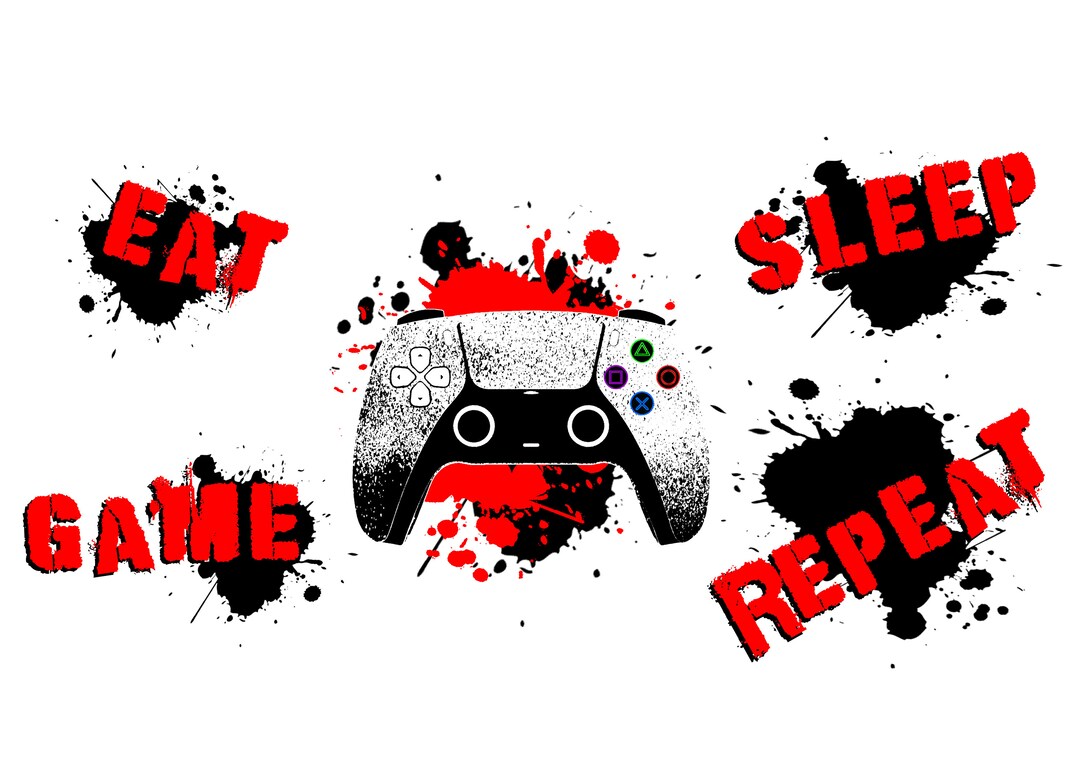 Gamer PNG Design for Printing and Sublimation. - Etsy