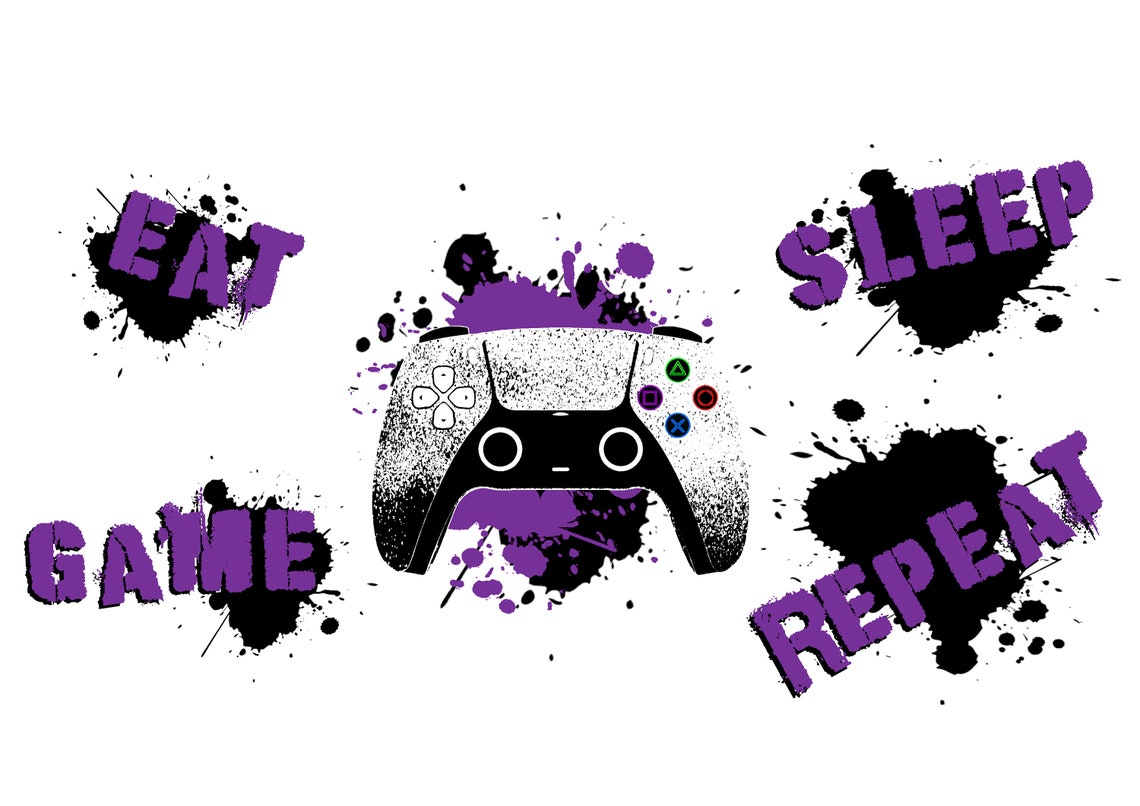 Gamer PNG Design for Printing and Sublimation. - Etsy UK