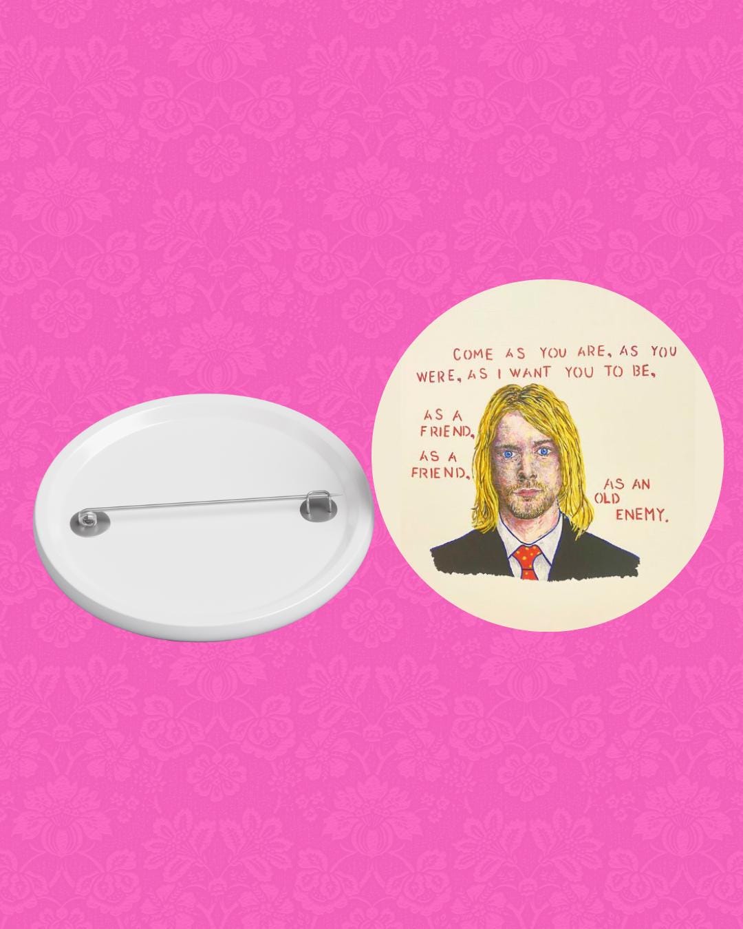Kurt Cobain (nirvana) Pin Badge - Etsy