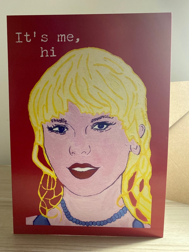 Taylor Swift Greeting Card A5 - Etsy