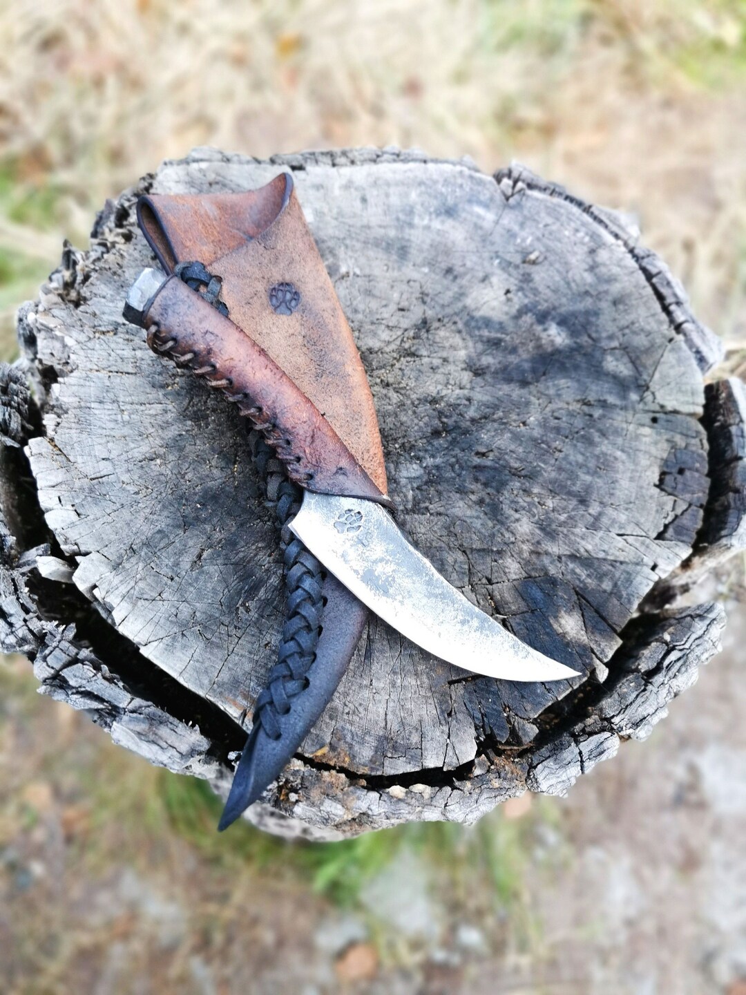 Claw - Forged Knife With Leather Sheath - Etsy