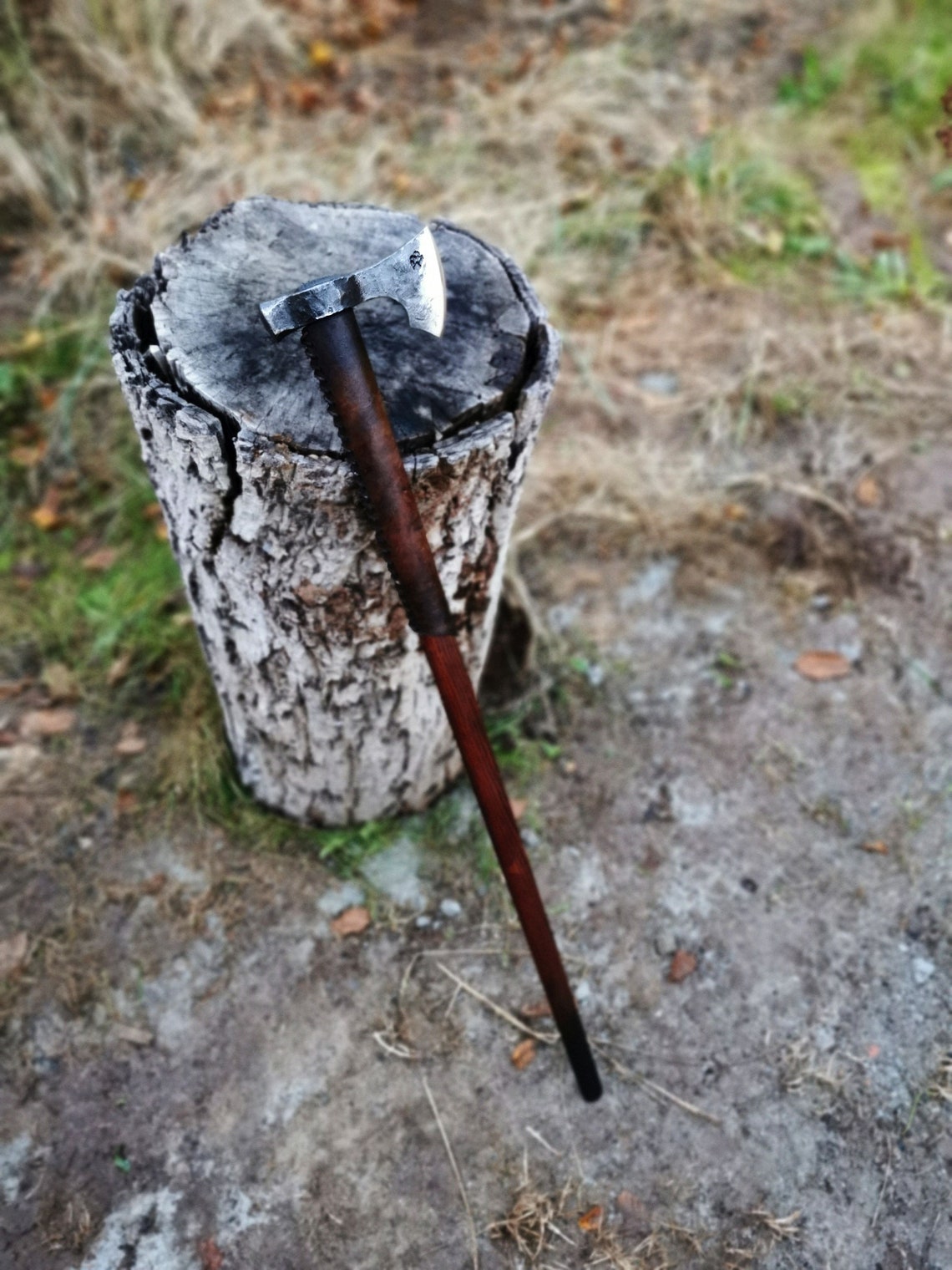 Walking Axe - Forged Axe With Leather Sheath - Etsy