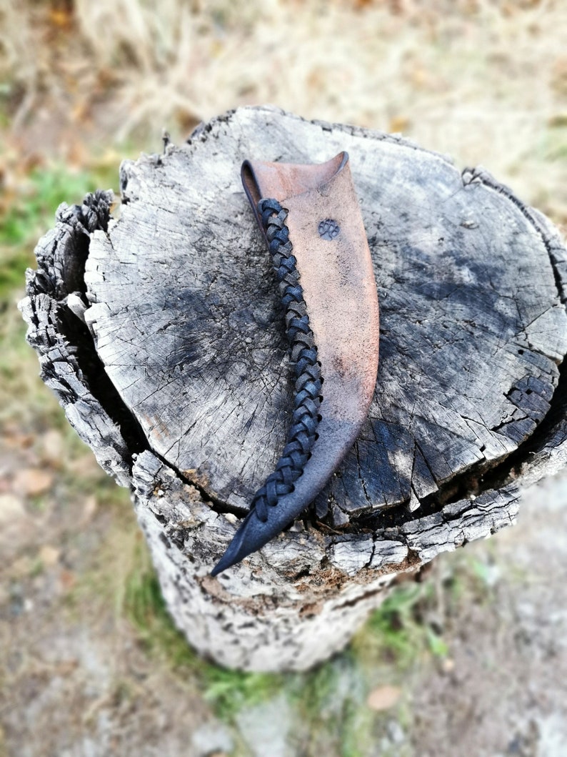 Claw - Forged Knife With Leather Sheath - Etsy