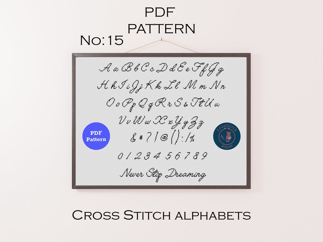 Full Alphabet Cross Stitch Pattern - Etsy