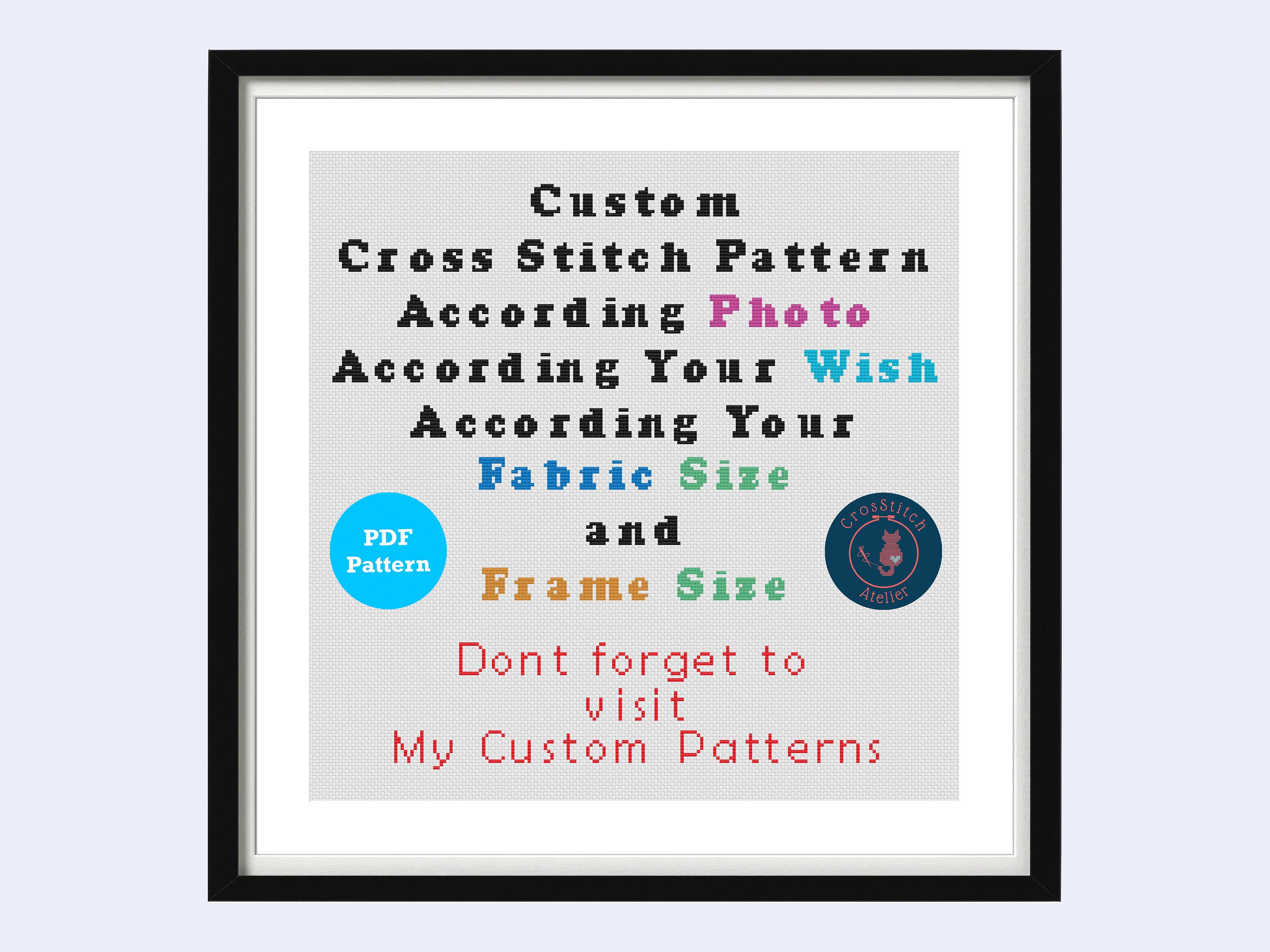 Custom Cross Stitch Pattern - Etsy
