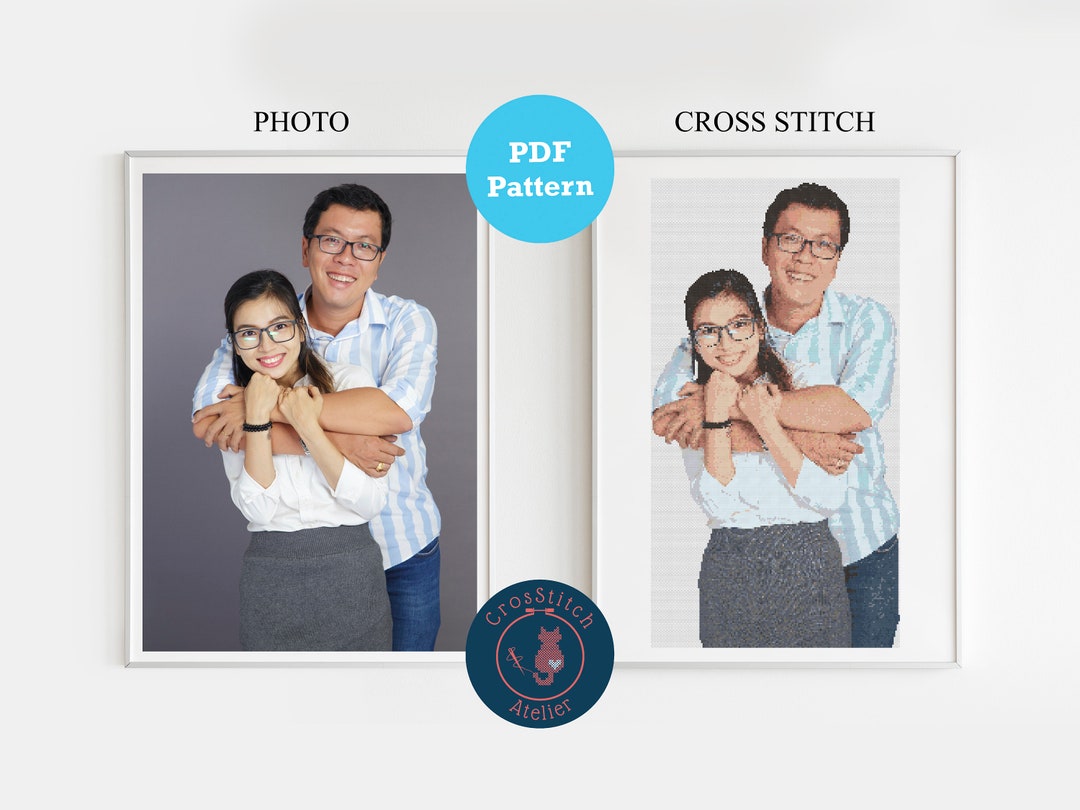 Custom Photo Cross Stitch Pattern: Personalized Portrait - Etsy
