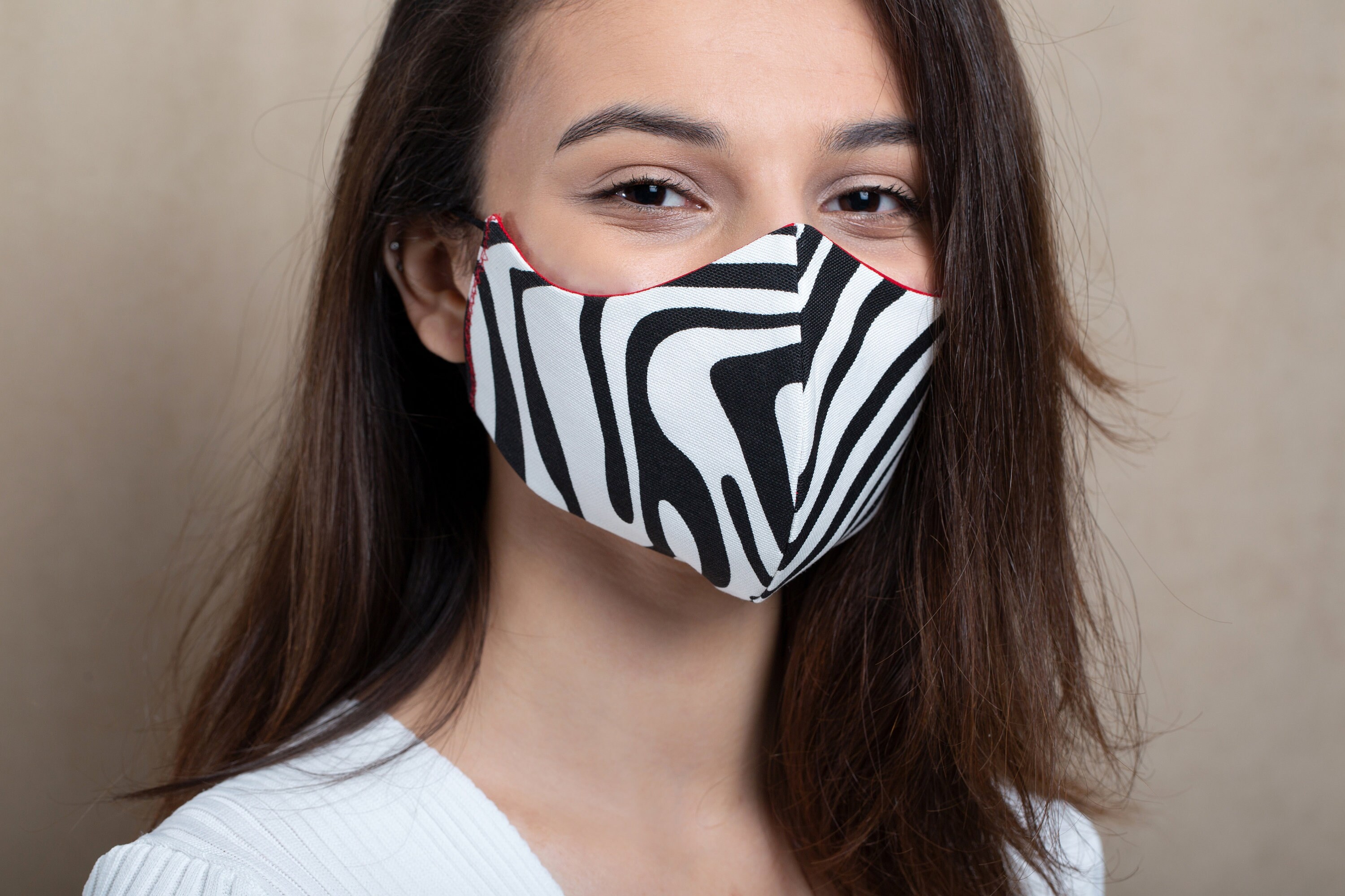 Zebra Face Mask Animal Face Mask Reusable Face Mask | Etsy