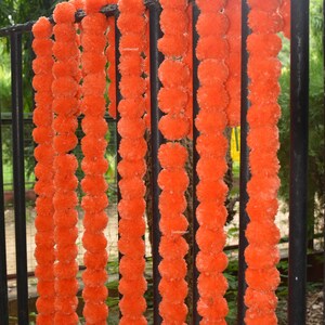SALE ON Indian Artificial Decorative Wedding Marigold Garland Flower ...