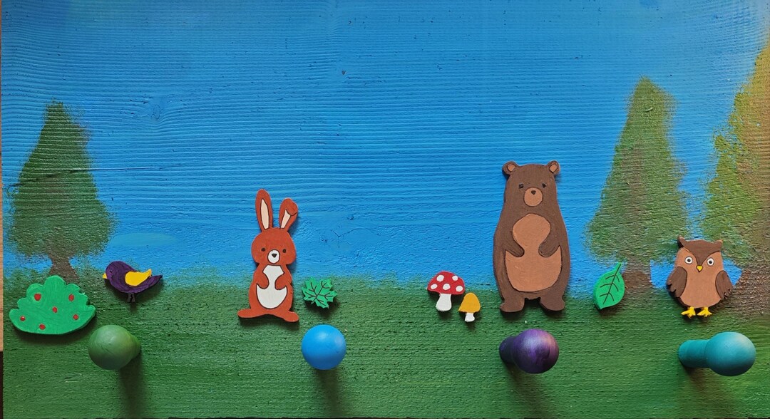 Children's Wardrobe Forest Animals - Etsy