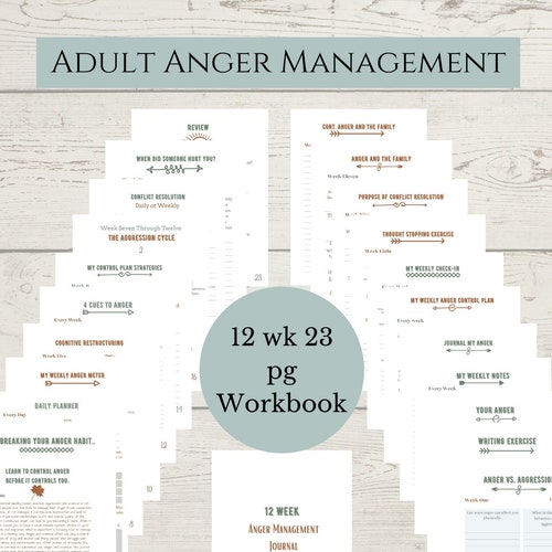 Anger Management Mental Health Printable Journal Mood Swing - Etsy