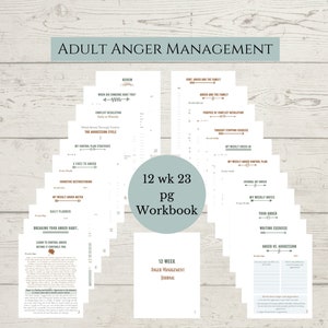 Anger Management Mental Health Printable Journal, Mood Swing Outburst ...