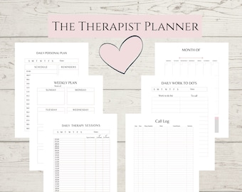 Therapy Planner Printable - Etsy