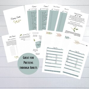 Coping Skills Printable Journal Preteens to Adults, Safety Crisis Plan ...