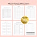 Therapist Daily Planner, Scheduling Hourly Therapy Sessions, Printable ...