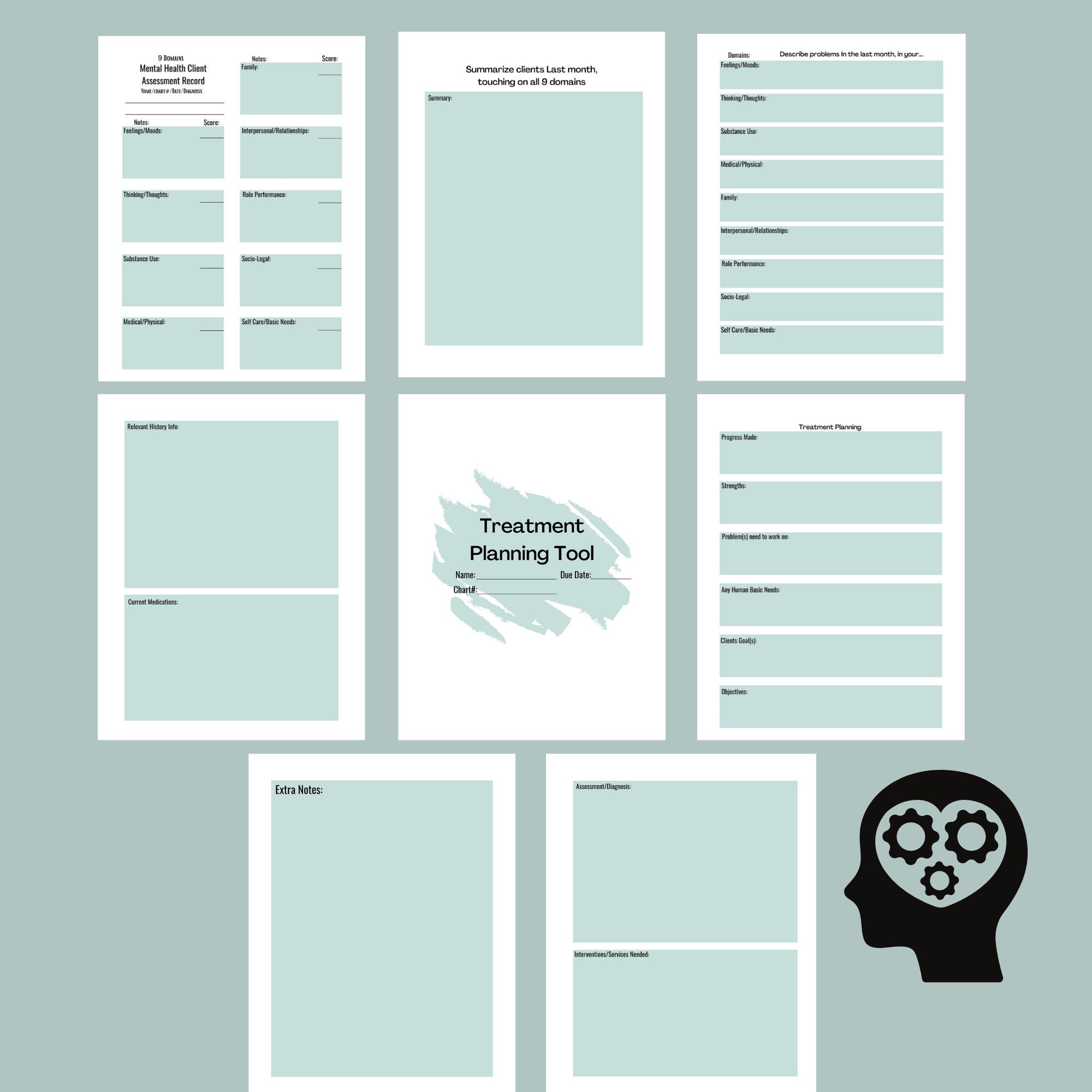 Treatment Planning Mental Health Tool, Progress, Goals, Service Plan ...