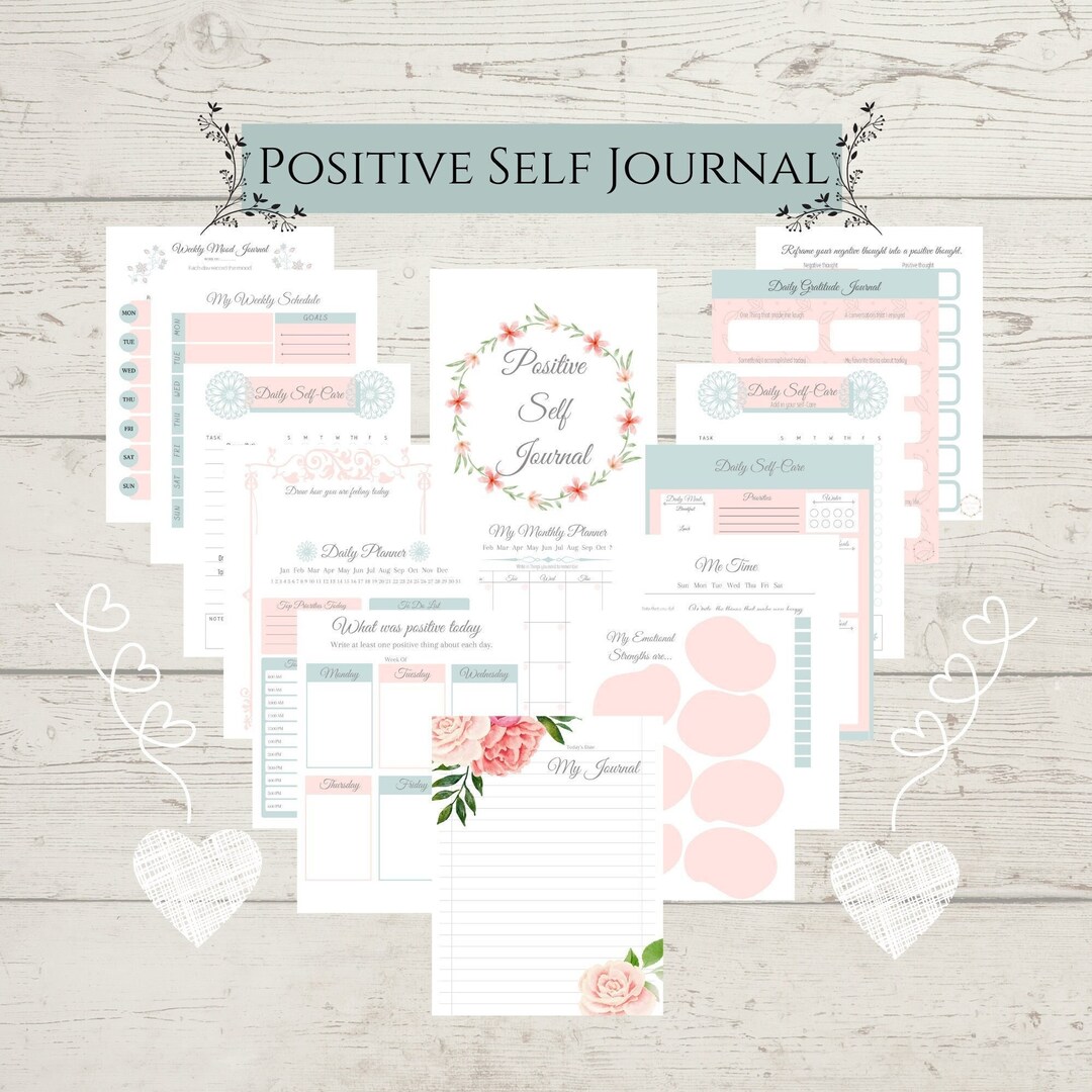 Positive Self Journal, Mood Tracker, Depression, Gratitude, Feelings ...