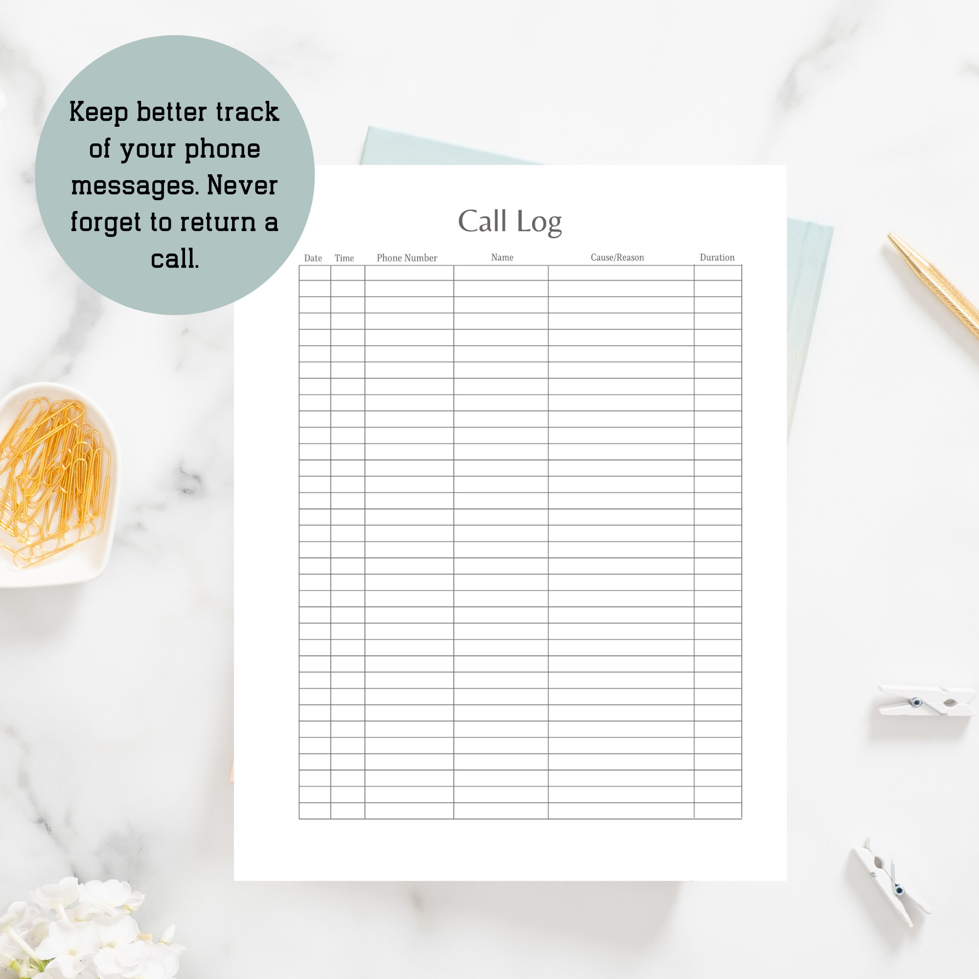 Therapist Daily Planner, Scheduling Hourly Therapy Sessions, Printable ...