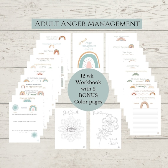 Anger Management Mental Health Journal Irritability - Etsy