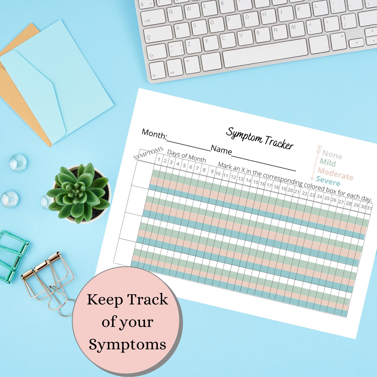 Printable Symptom Tracker Medication List Ask Doctor - Etsy
