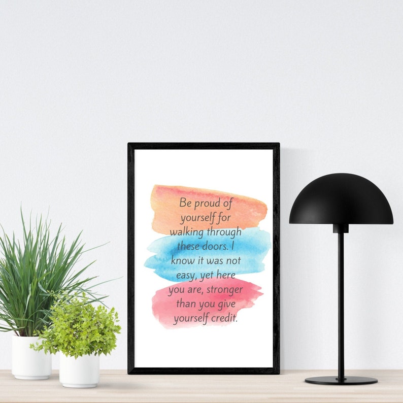 Therapy Office Wall Art, Anxiety Depression Counseling, Mental Health ...